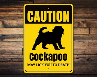 Cockapoo on Board Sign, Cockapoo Dog Sign, Fur Baby Sign, Cockapoo Dog ...