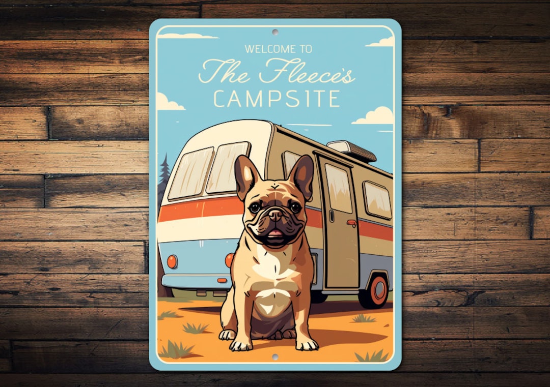 Camping French Bulldog Sign, Frenchie Camping Gift, French Bulldog Dog ...
