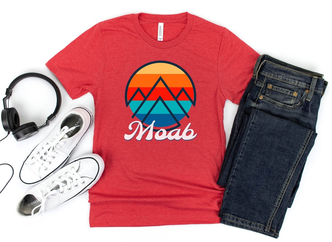 Moab Utah Retro Unisex Jersey Short Sleeve Tee Grand County Eastern UT ...