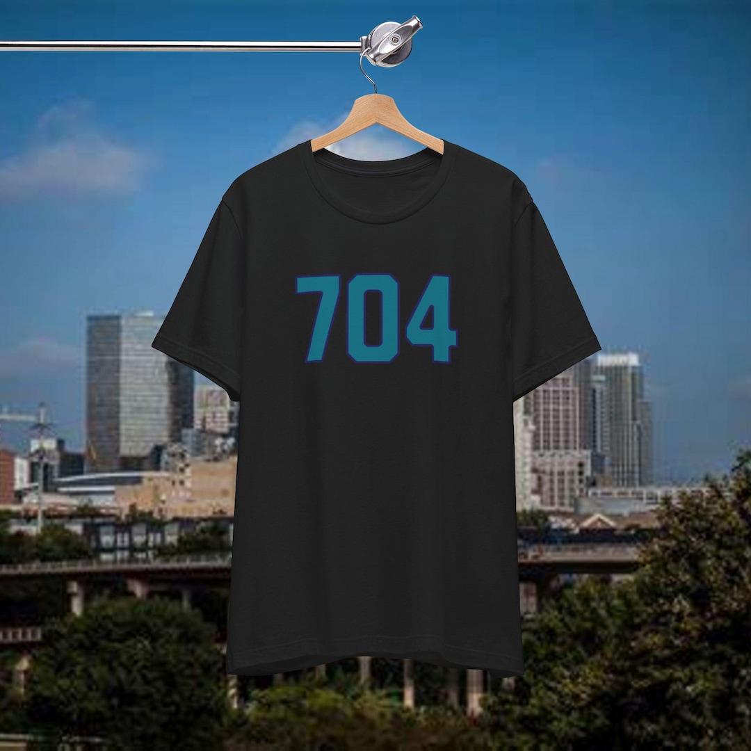 704 Area Code Charlotte NC Unisex Short Sleeve Tee North Carolina Queen ...