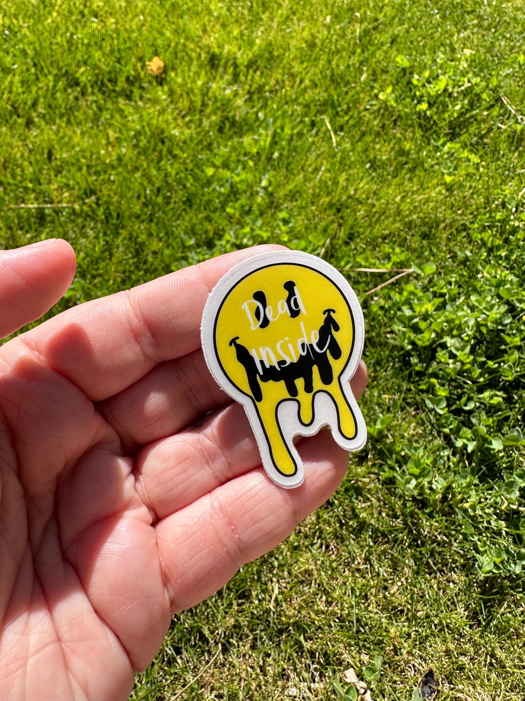Dead Inside Smiley Sticker - Etsy