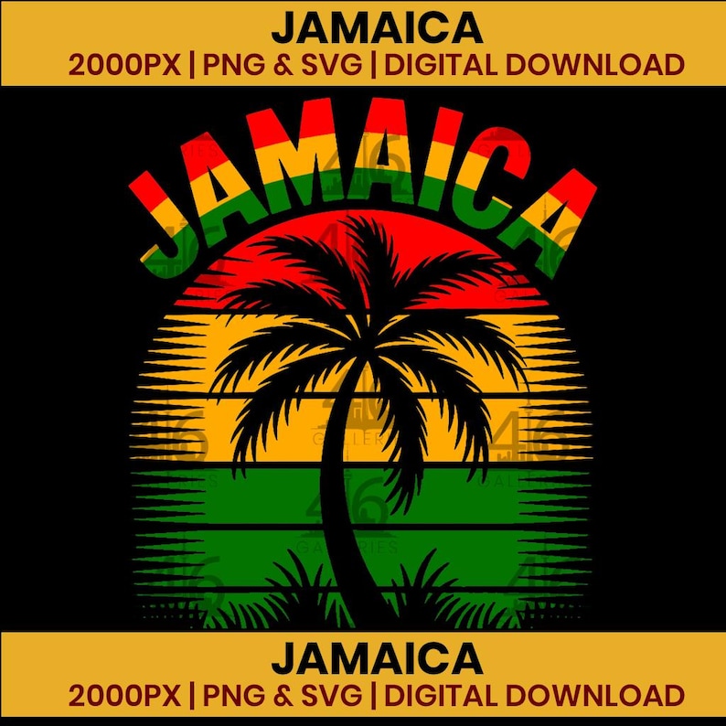 Jamaica Palm Tree SVG PNG: Vacation Shirt Design (digital Download) - Etsy
