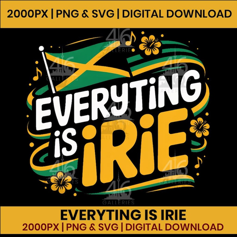 Jamaica SVG PNG | Jamaica 2025 | Jamaica Vacation | Everyting is Irie ...