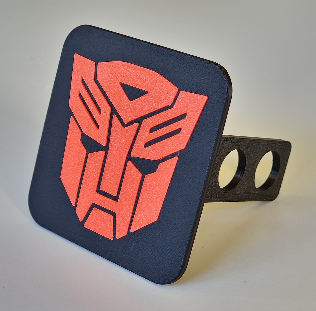 Trailer Hitch Tow Car Receiver Cover Cap Funny Transformers Autobot ...