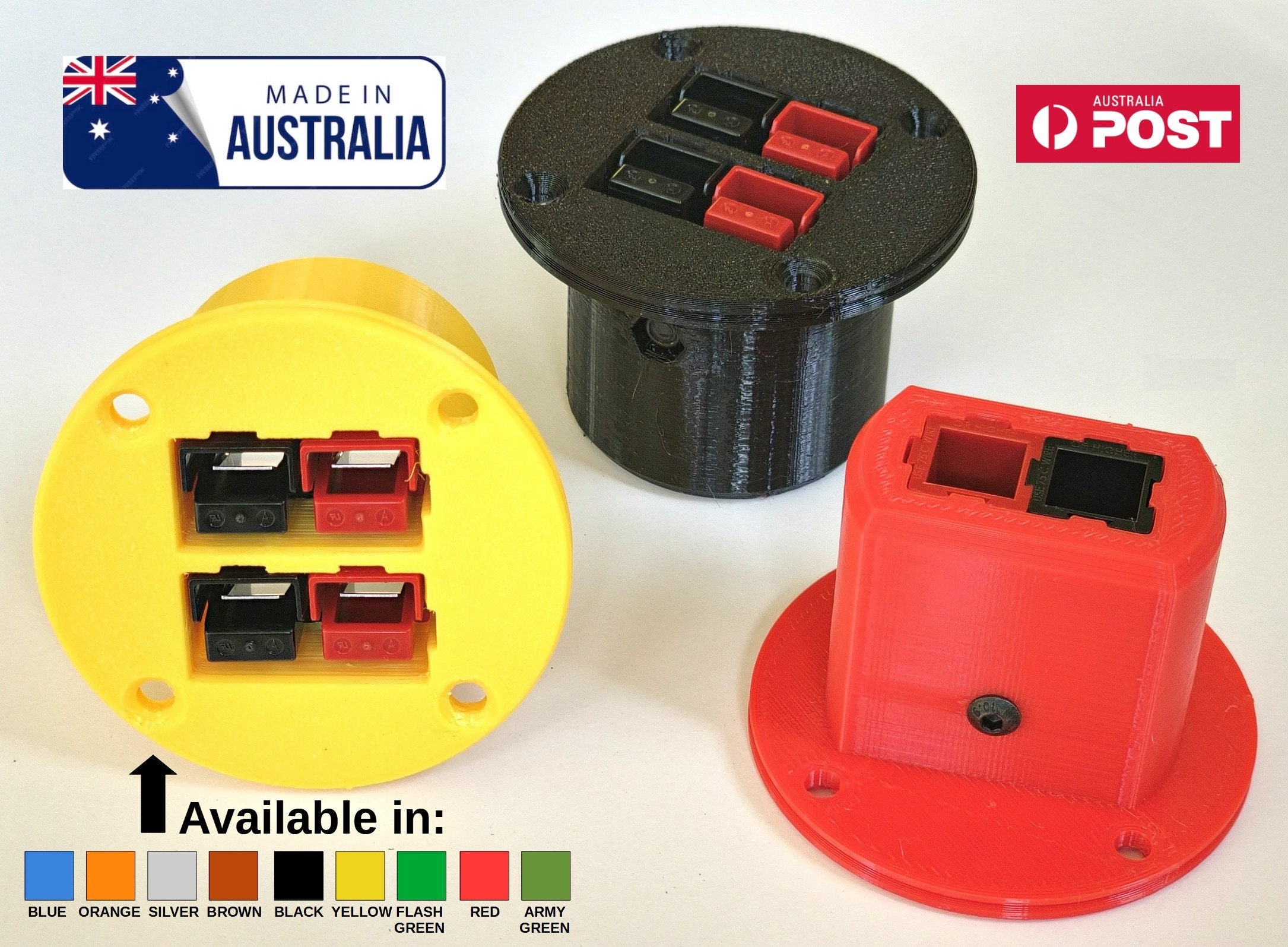 Panel Mount Adapter Adaptor Single Dual Double Anderson Powerpole PP75 ...