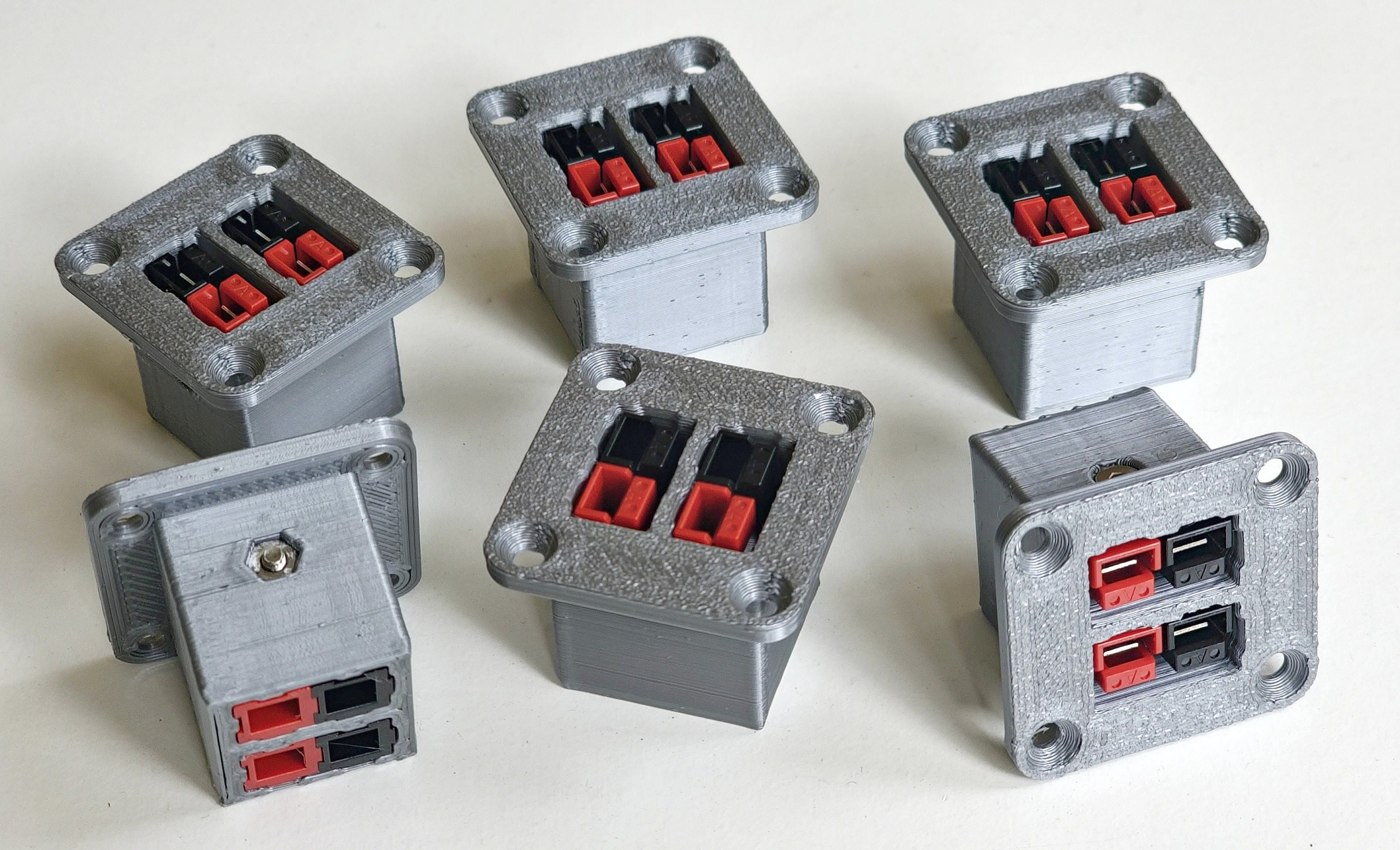 Dual Square Anderson Powerpole PP15/45 Panel Mount - PETG Connector ...