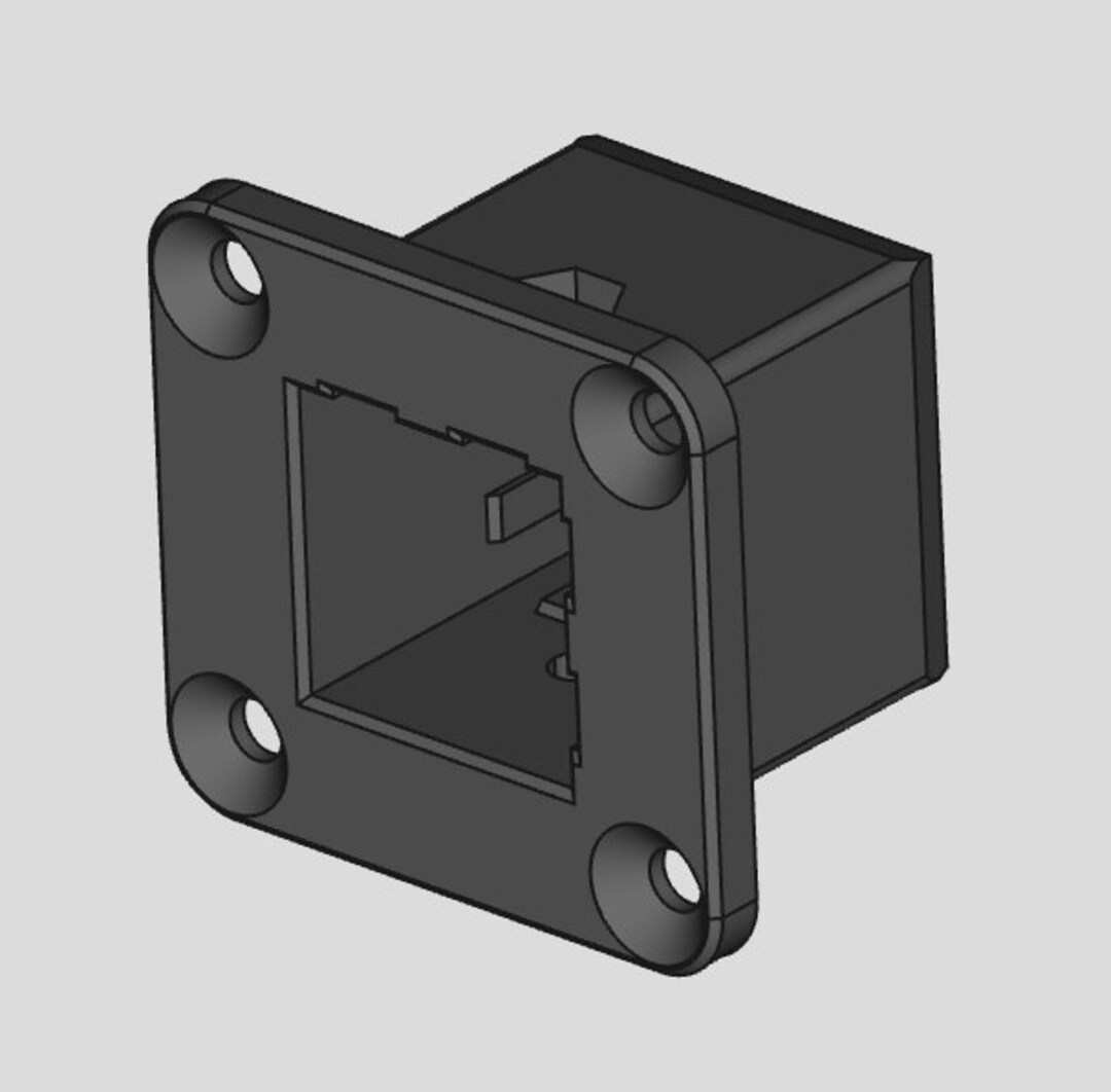 Double Anderson Powerpole PP15/45 Panel Mount Holder STL File (digital ...