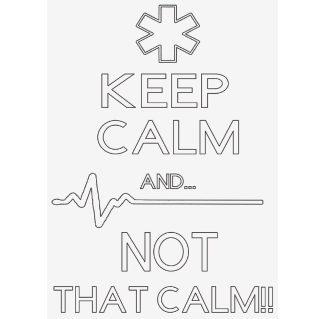 Keep Calm...and NOT That Calm SVG - Etsy