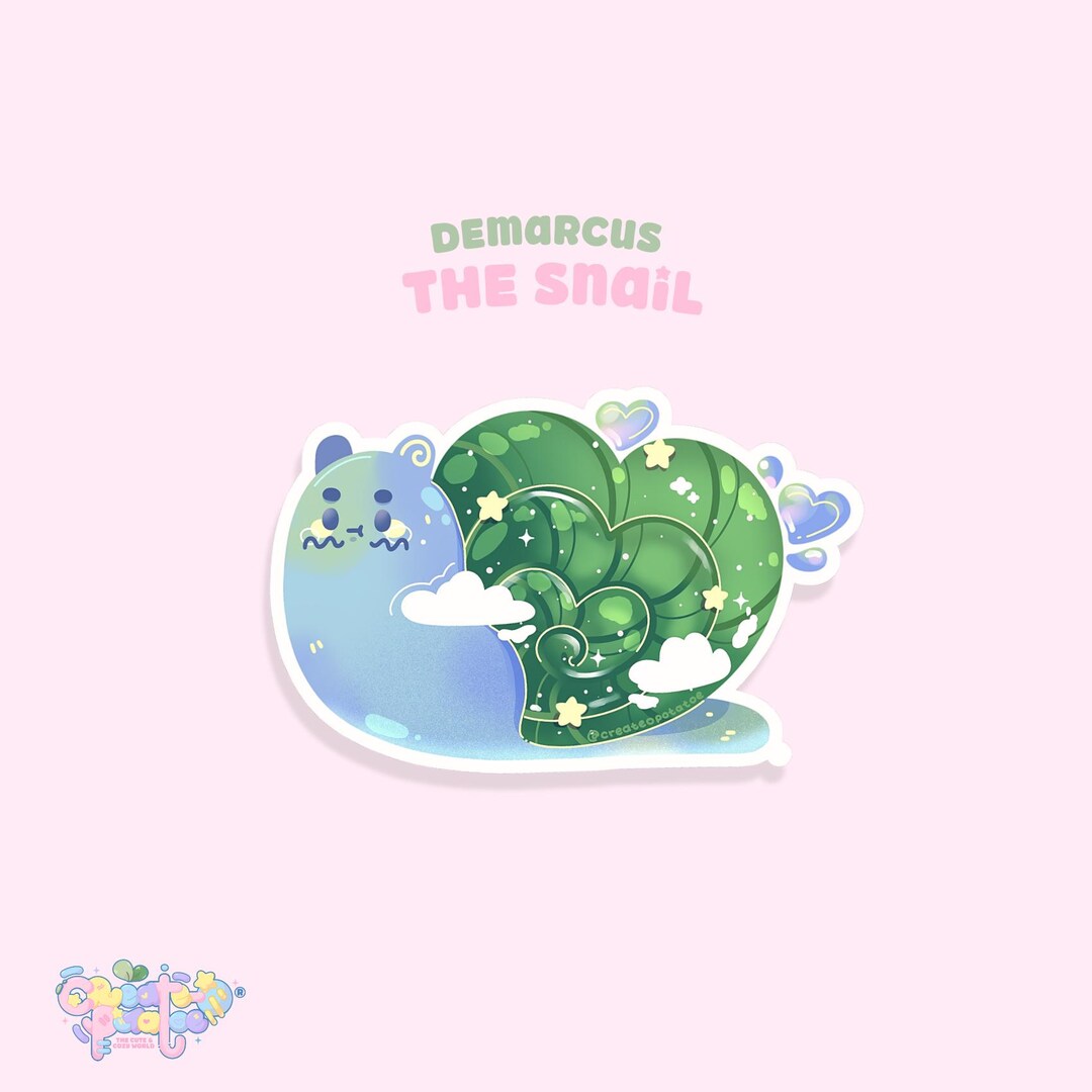 Demarcus the Snail | Die-cut Vinyl Decal - Etsy