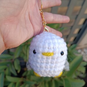 Crochet Bird Keychain Plush Amigurumi Handmade Gift Animal Cute Owl ...