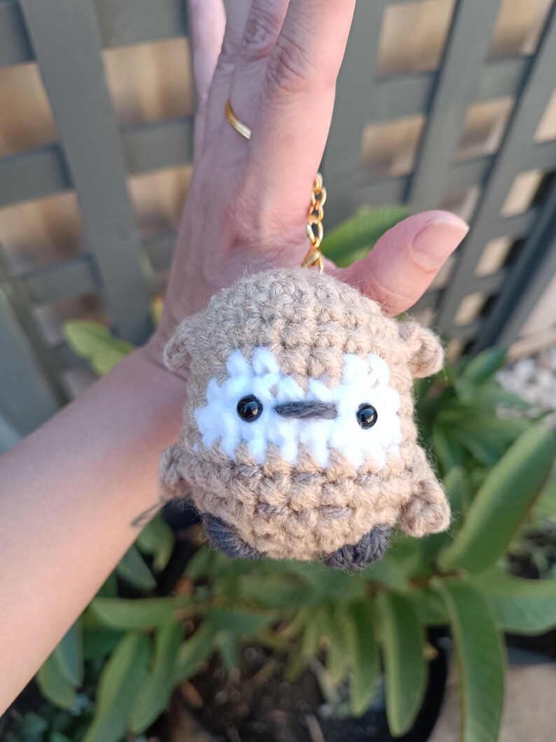 Crochet Bird Keychain Plush Amigurumi Handmade Gift Animal Cute Owl ...