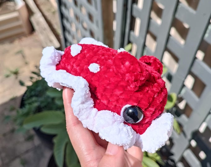 Crochet Santa Sea Slug Plush Amigurumi Handmade Christmas Gift Animal ...
