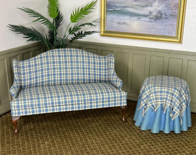 1980’s D. Anne Ruff Sofa and Side Table - Dollhouse Miniature 1:12 ...