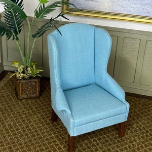 1981 D. Anne Ruff Wingback Chair - Dollhouse Miniature 1:12 - Etsy