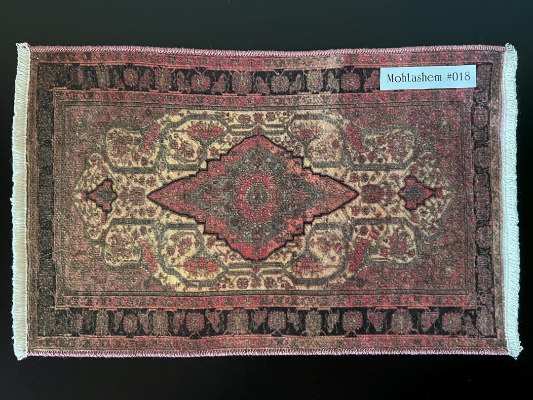 Keshishian Miniature Carpet #018 “mohtashem” - 10”(L) X 6.5”(W ...