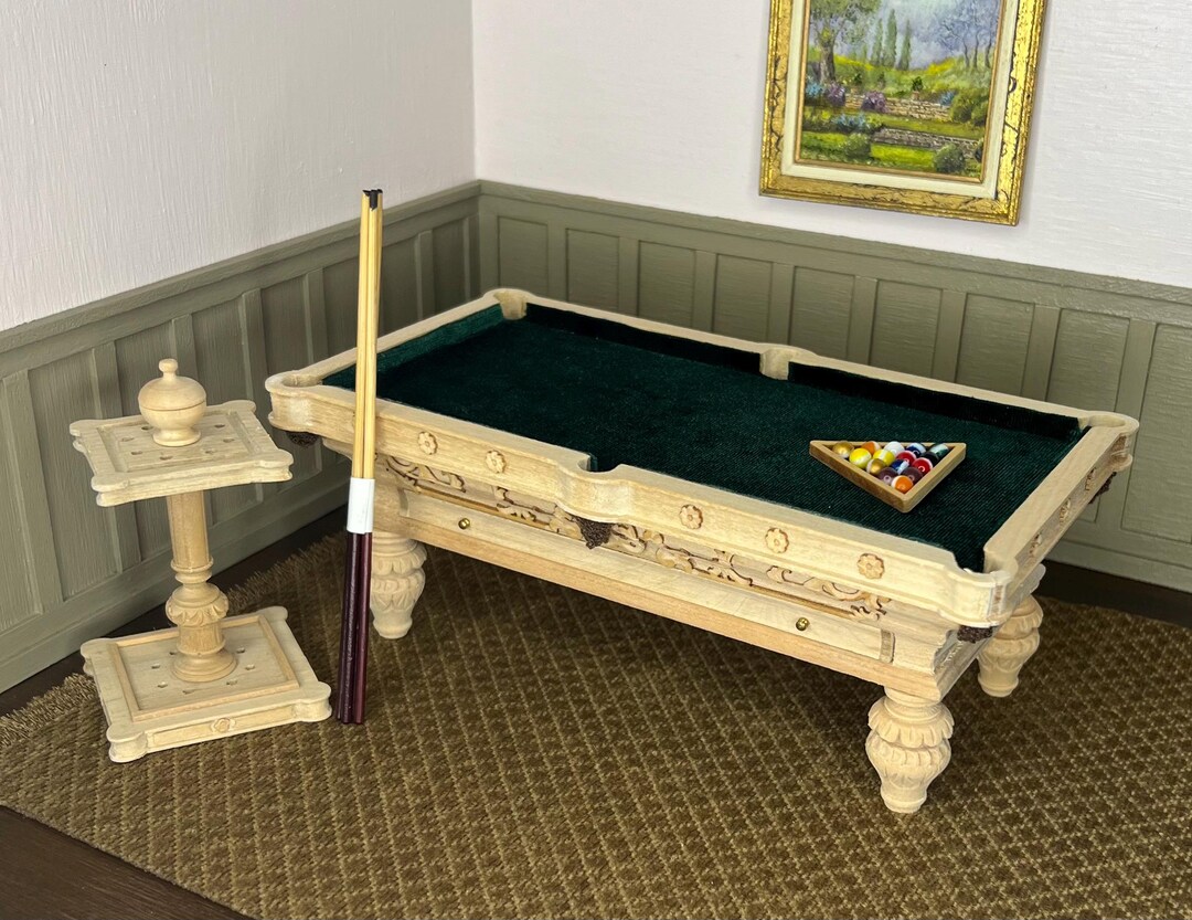 Bespaq Unfinished Pool Table and Cue Holder - Etsy