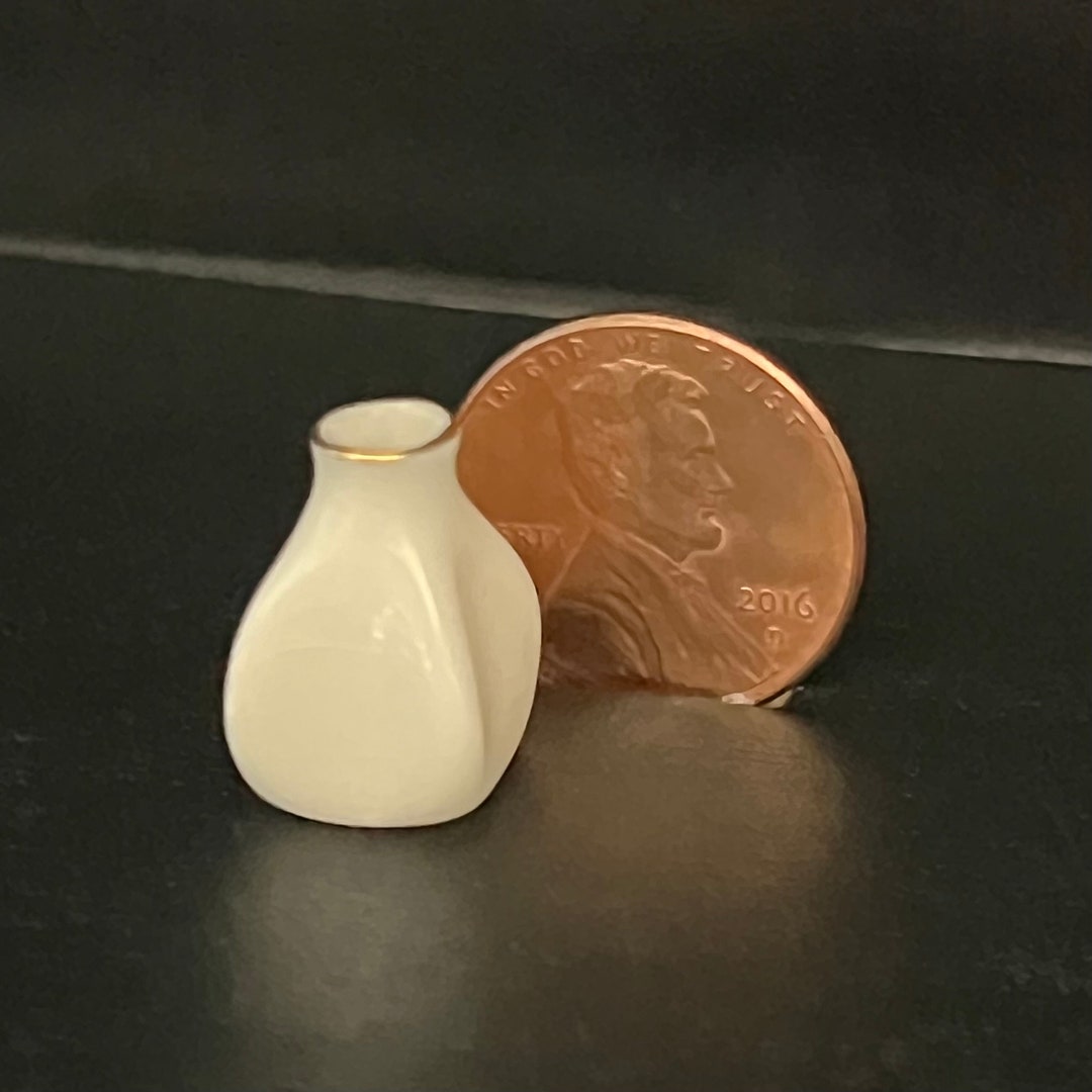 Vintage Ina Williams Porcelain Vase - Dollhouse Miniature 1:12 - Etsy