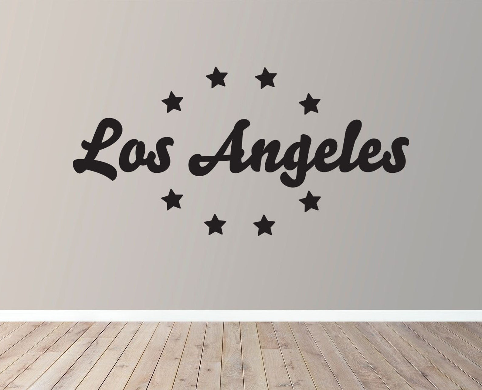Los Angeles Stars Cursive Text, Svg Png Eps Dxf , Instant Download - Etsy