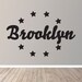 Brooklyn Stars Cursive Text, Svg Png Eps Dxf , Instant Download - Etsy
