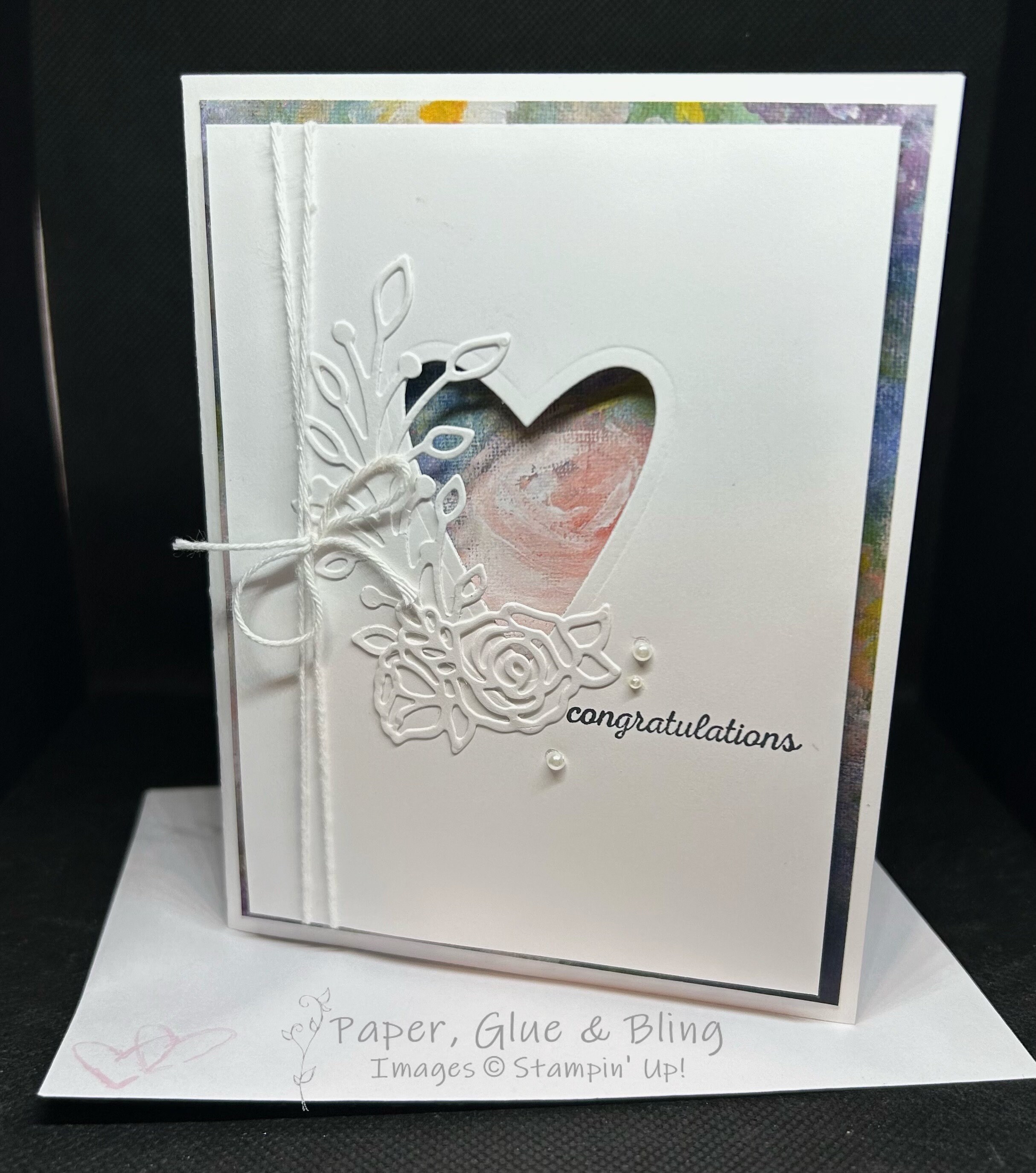 Heart Window “congratulations” Card - Etsy