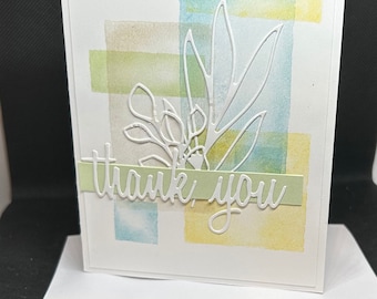 Pastel Color Block Thank You Card - Etsy