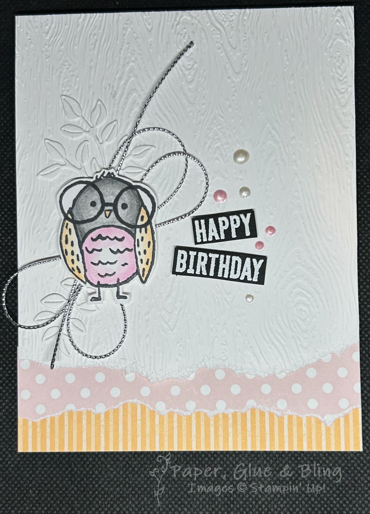 Owl Happy Birthday Card - Etsy