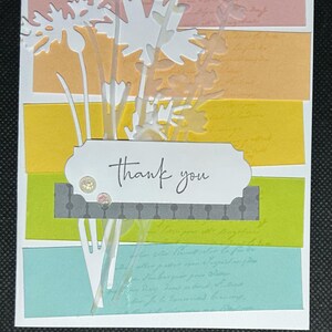 Pastel Color Block Thank You Card - Etsy