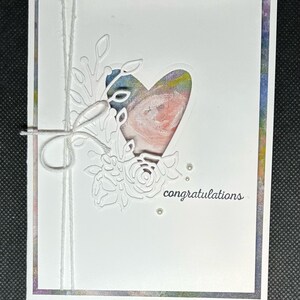 Heart Window “congratulations” Card - Etsy
