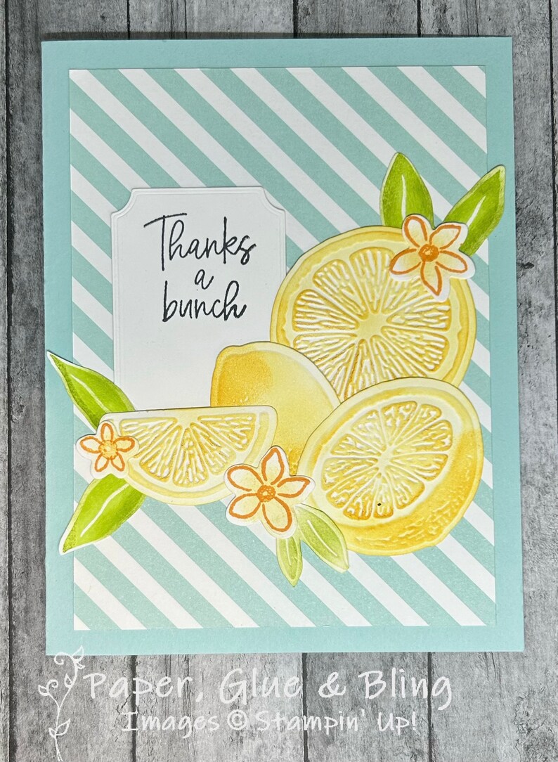 Lemon Thank You Card - Etsy