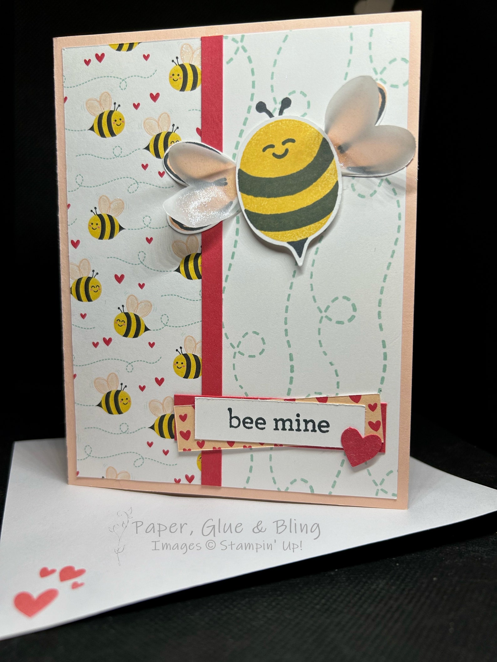 Valentine “bee Mine” Card - Etsy