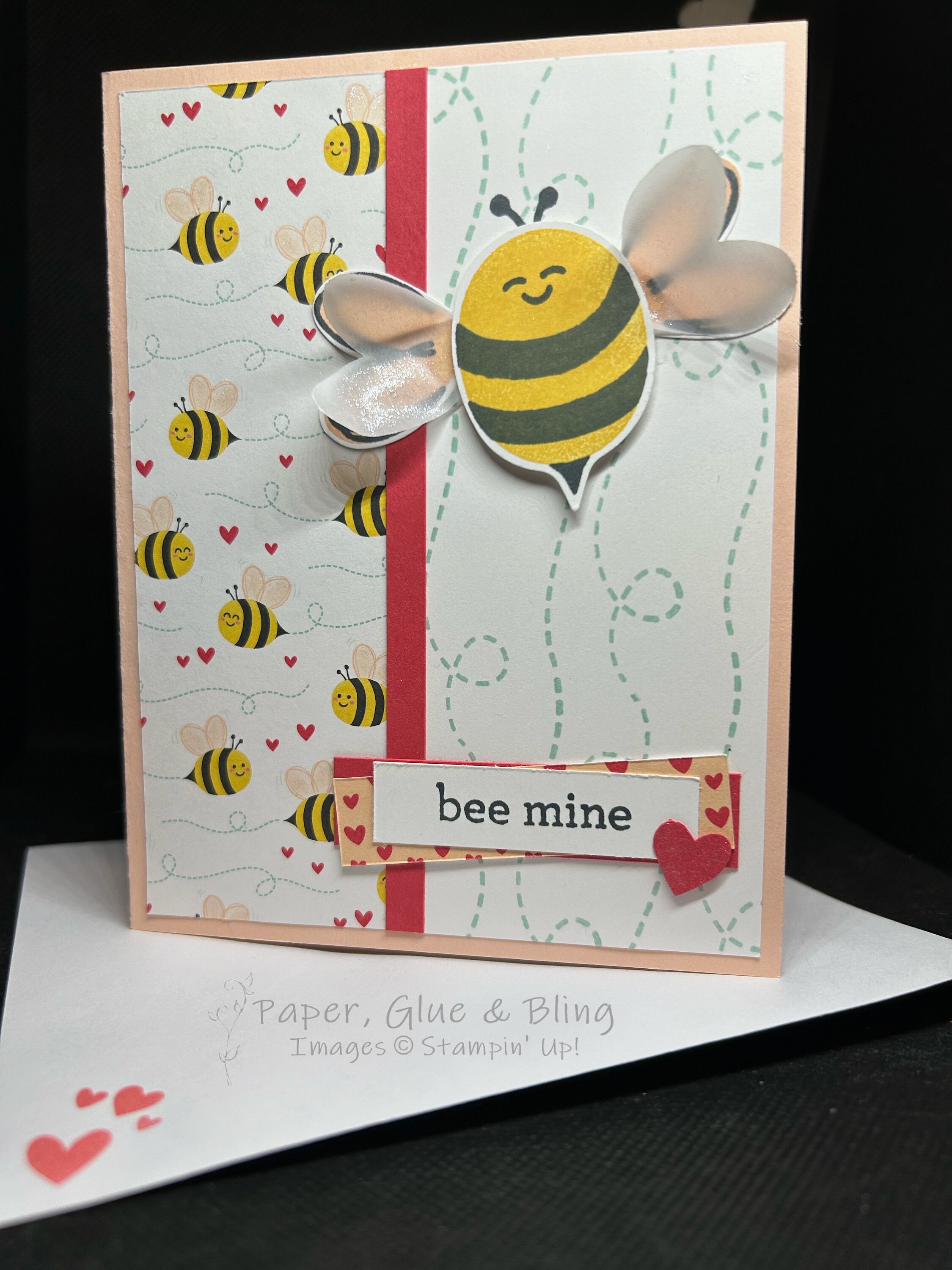 Valentine “bee Mine” Card - Etsy