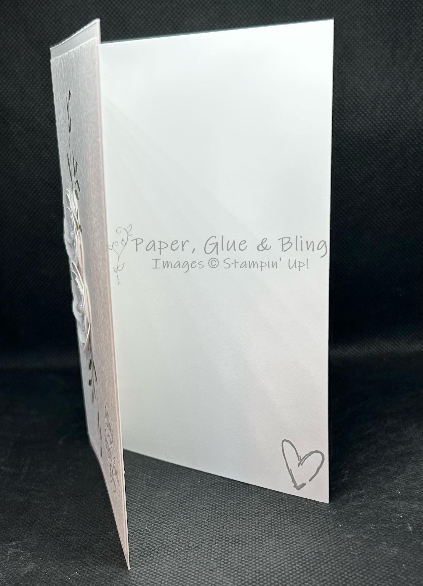 Simple White Wedding Card - Etsy