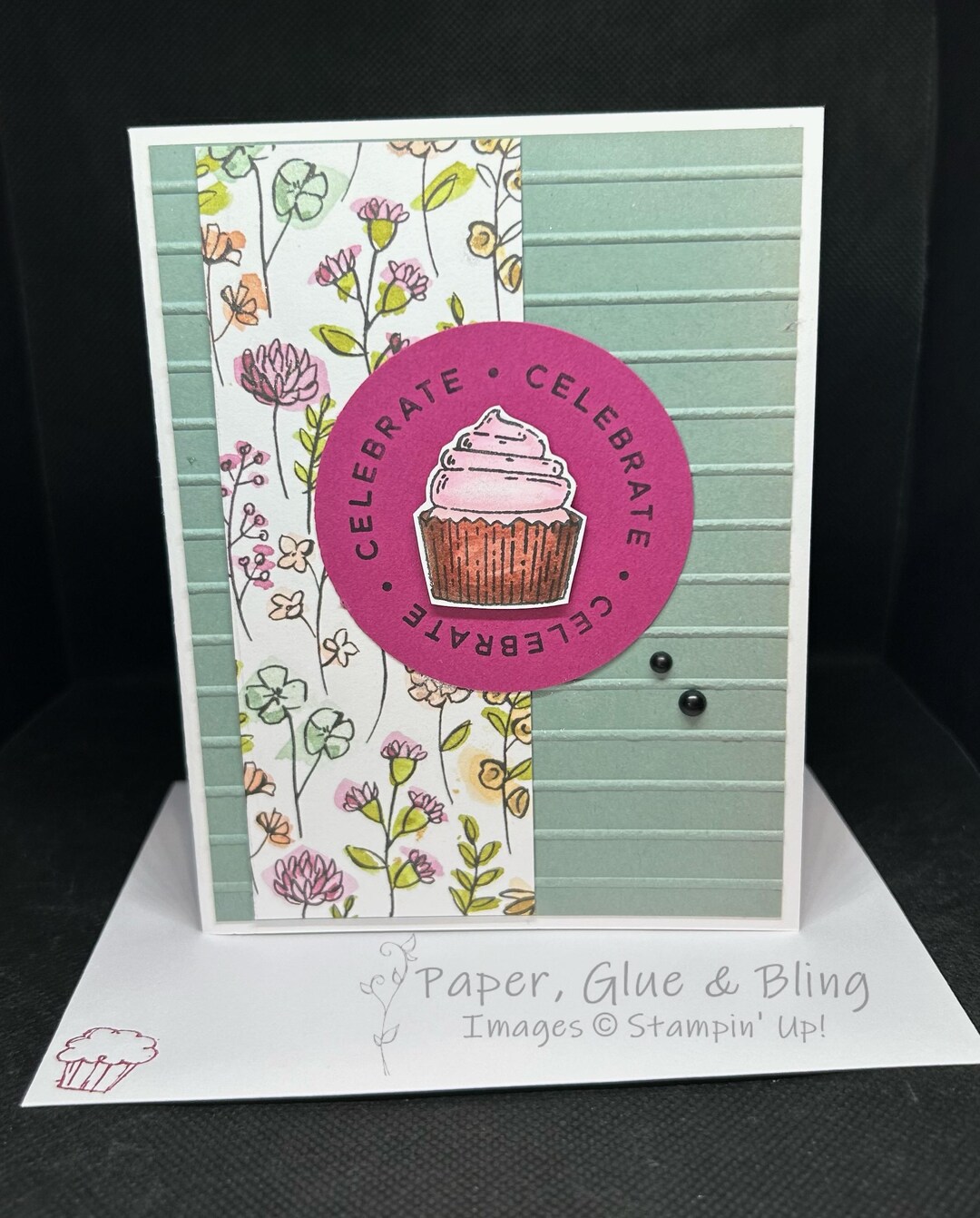 Cupcake “celebrate” Card - Etsy