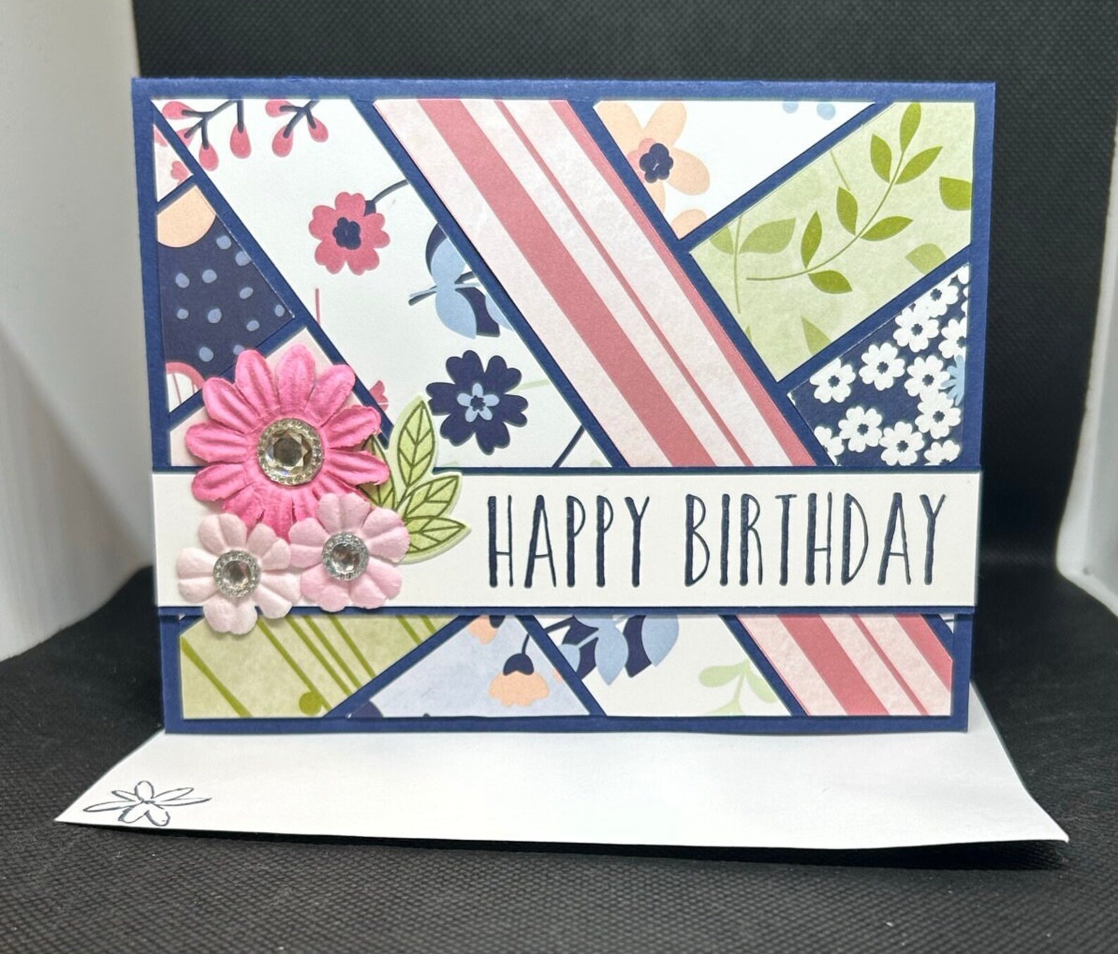Paper Pieced Birthday Card - Etsy