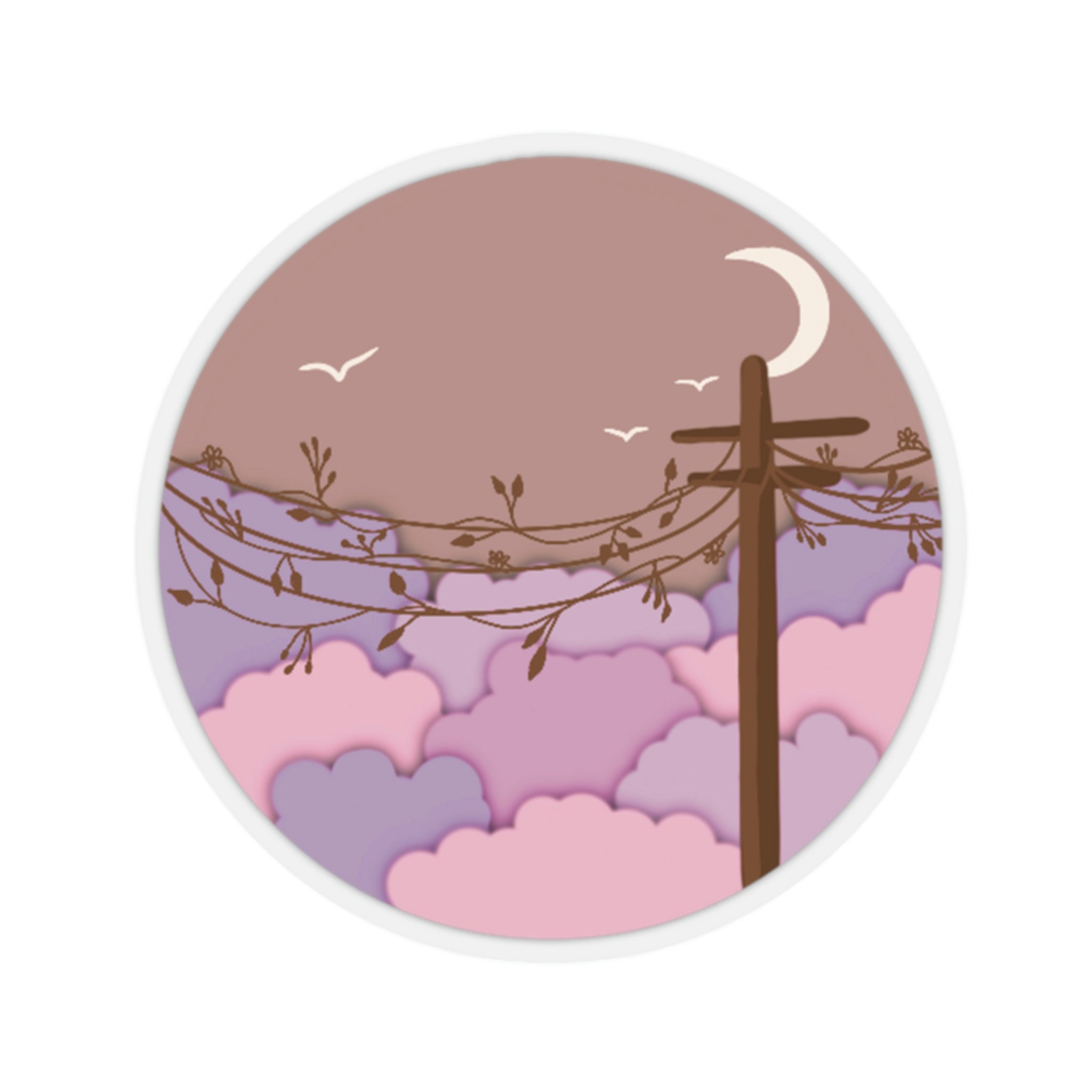 Vine Power Lines Sticker - Etsy