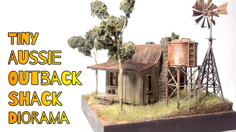 SVG Template Files for Tiny Aussie Outback Shack - Etsy
