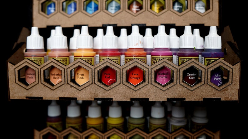 SVG Laser Files for Hobby Paint Storage Racks for the Army Painter ...