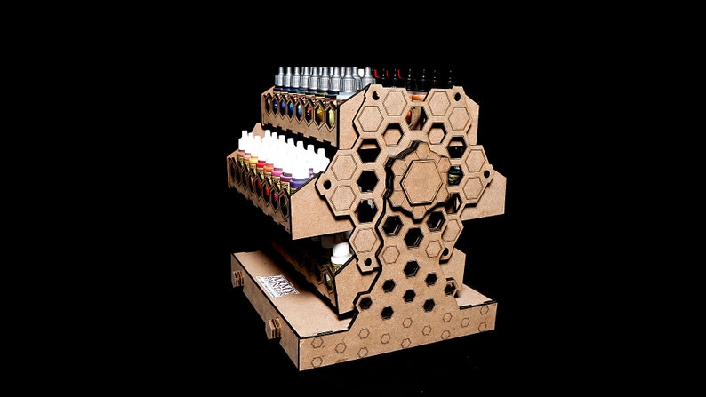 SVG Laser Files for Hobby Paint Storage Racks for the Army Painter ...