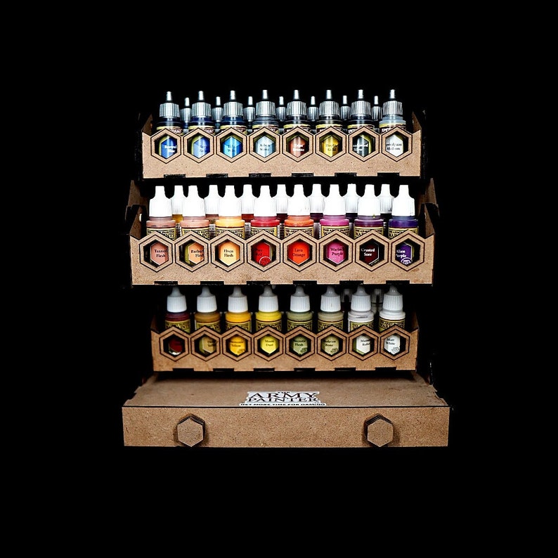 Laser Cut Hobby Paint Storage Rack Kit for Army Painter Paints - Etsy