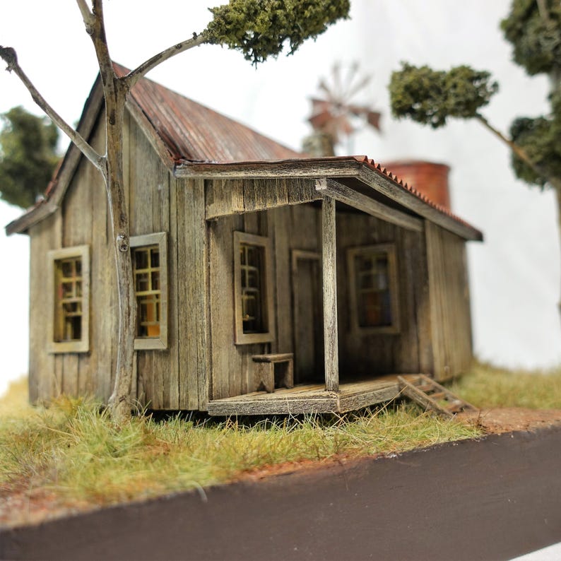 SVG Template Files for Tiny Aussie Outback Shack - Etsy