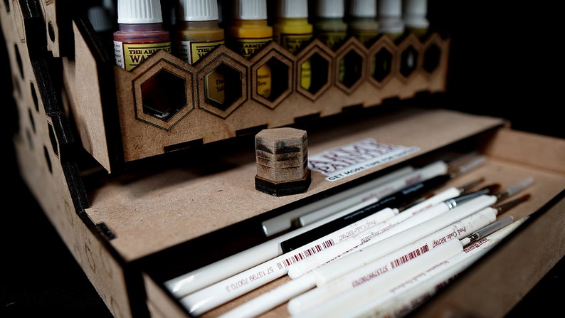 SVG Laser Files for Hobby Paint Storage Racks for the Army Painter ...