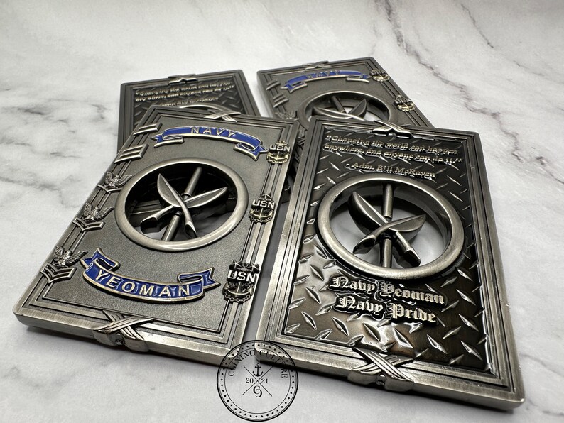Navy Yeoman Challenge Coin Spinner - Etsy