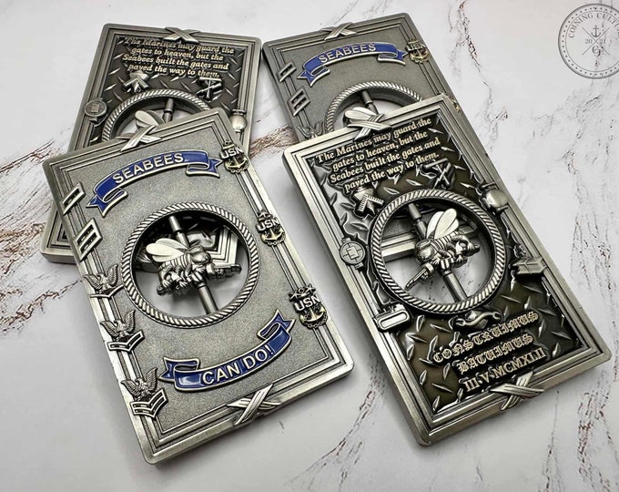 Seabee Challenge Coin Spinner - Etsy