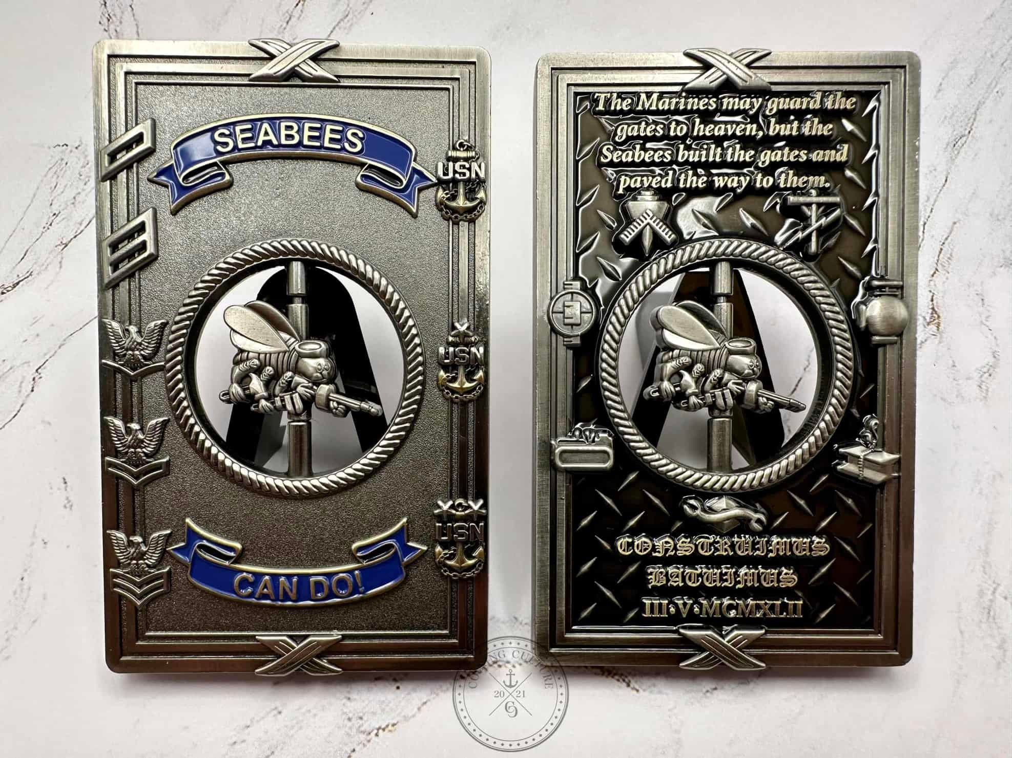 Seabee Challenge Coin - Etsy