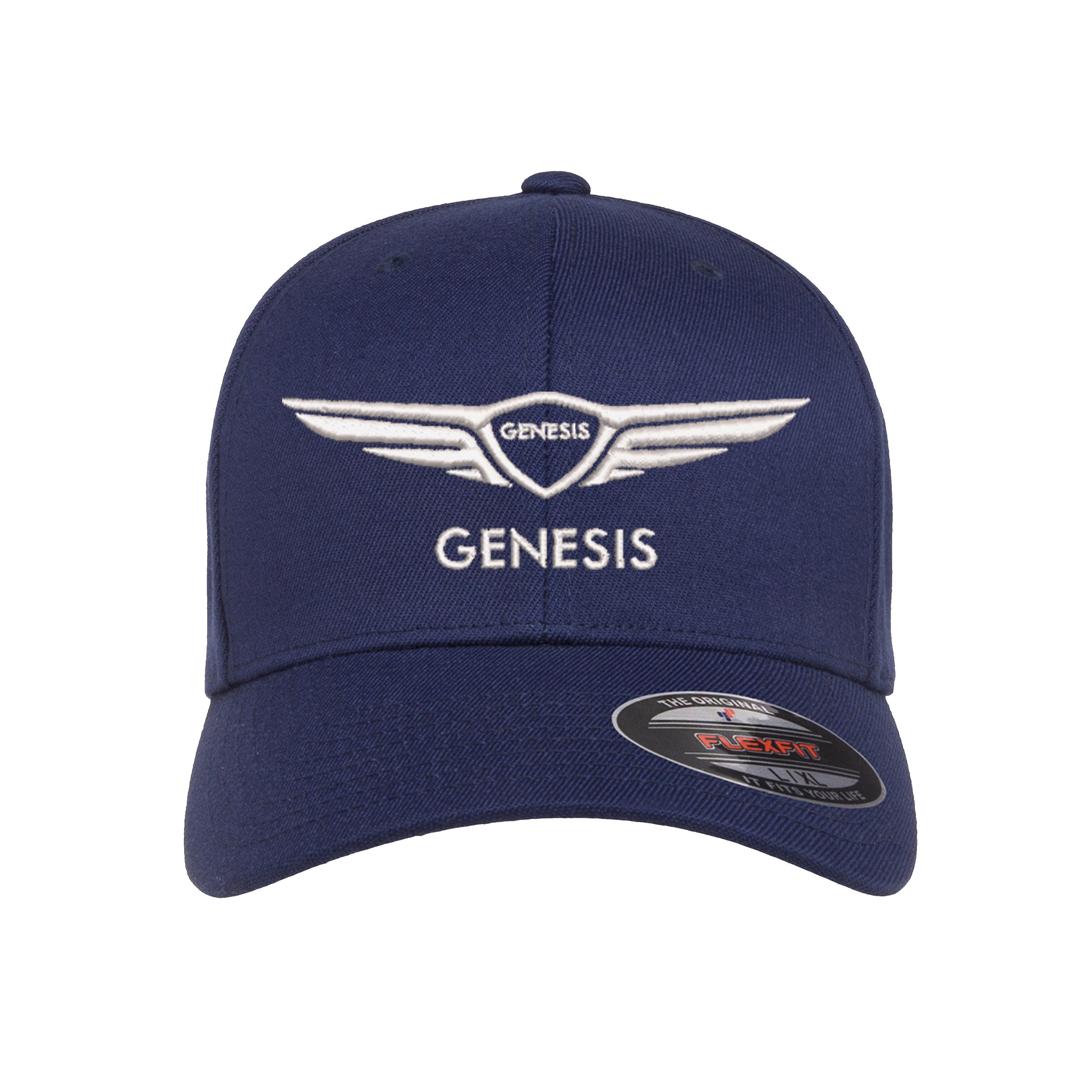 GENESIS Logo Embroidered Flex Fit Hat Curved - Etsy