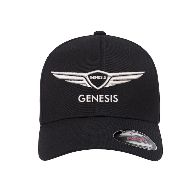 GENESIS Logo Embroidered Flex Fit Hat Curved - Etsy