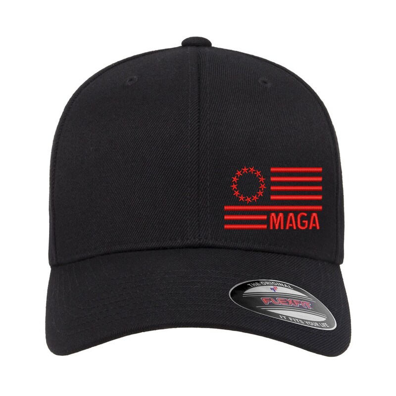 Trump Black Maga Hat - Etsy