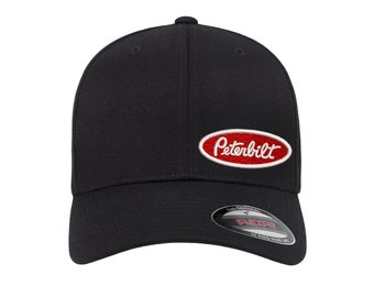 Peterbilt Diesel Trucker Hat Cap Flat Bill Embroidered for Mens Hat ...
