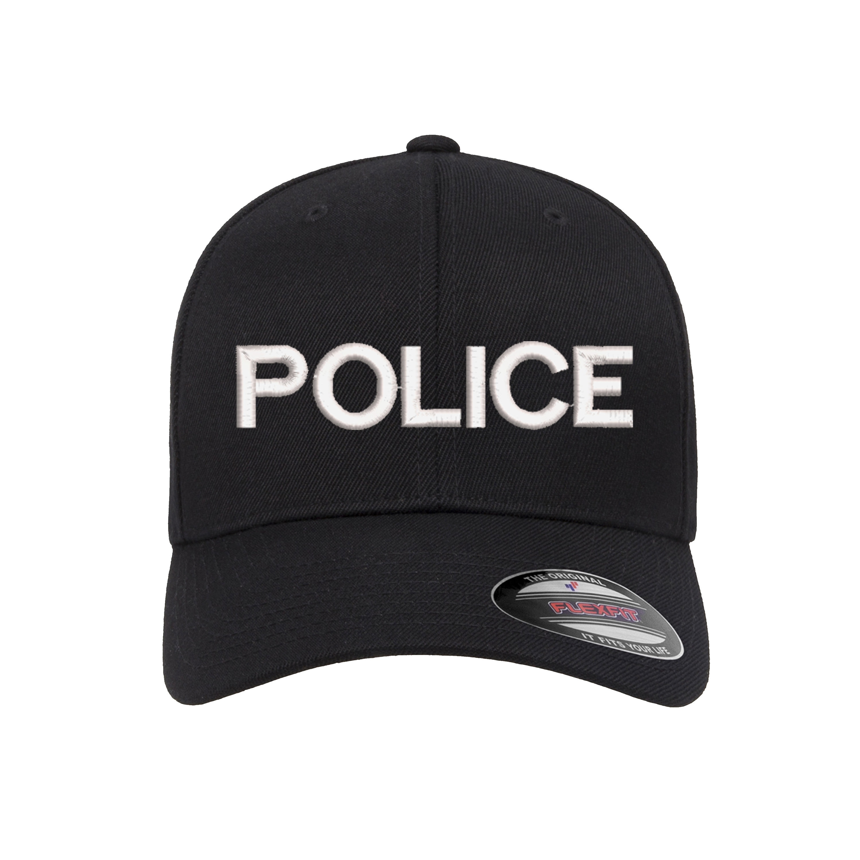 POLICE Embroidered Flexfit Hat - Etsy