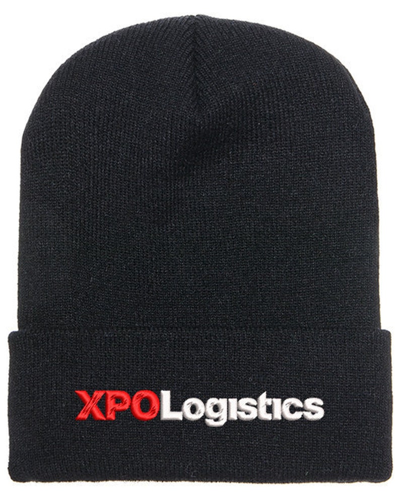 XPO Logistics Embroidered Beanie With or Without Cuff Red Black - Etsy